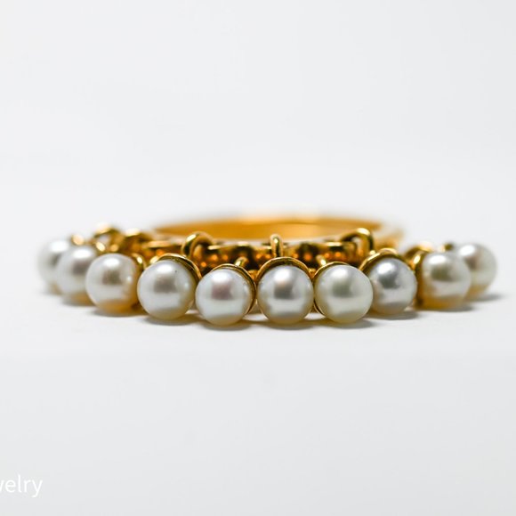 Dior | Jewelry | Vintage Christian Dior 8k Yellow Gold Pearl Set Of ...